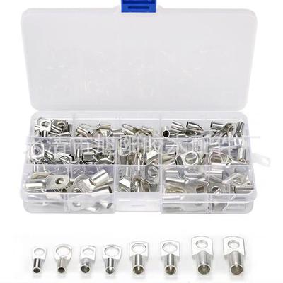 100pcs装sc系列窥口铜接线铜管端子SC4-SC25盒装铜鼻子