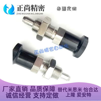 SXPAT/SXPKT5/6/8/8L/10/10L/12/16304不锈钢复位头部T型旋钮柱塞