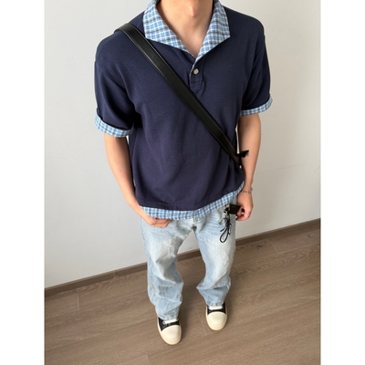 HFB短款Polo衫短袖翻领T恤男女