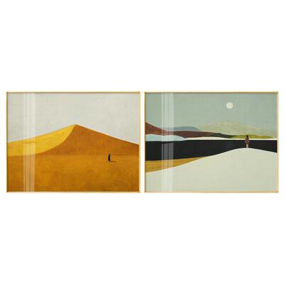 现简约抽象风景装饰画客厅挂画远山书房卧室壁画小众艺术墙画
