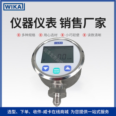 wika威卡压力表 可旋转表头用于机械制造数字式压力表DG-10