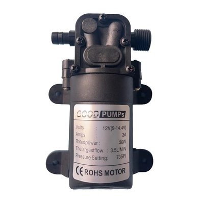 新款大流量喷雾消毒5208回流6V12V18V24V48V60W4L隔膜水泵代包邮