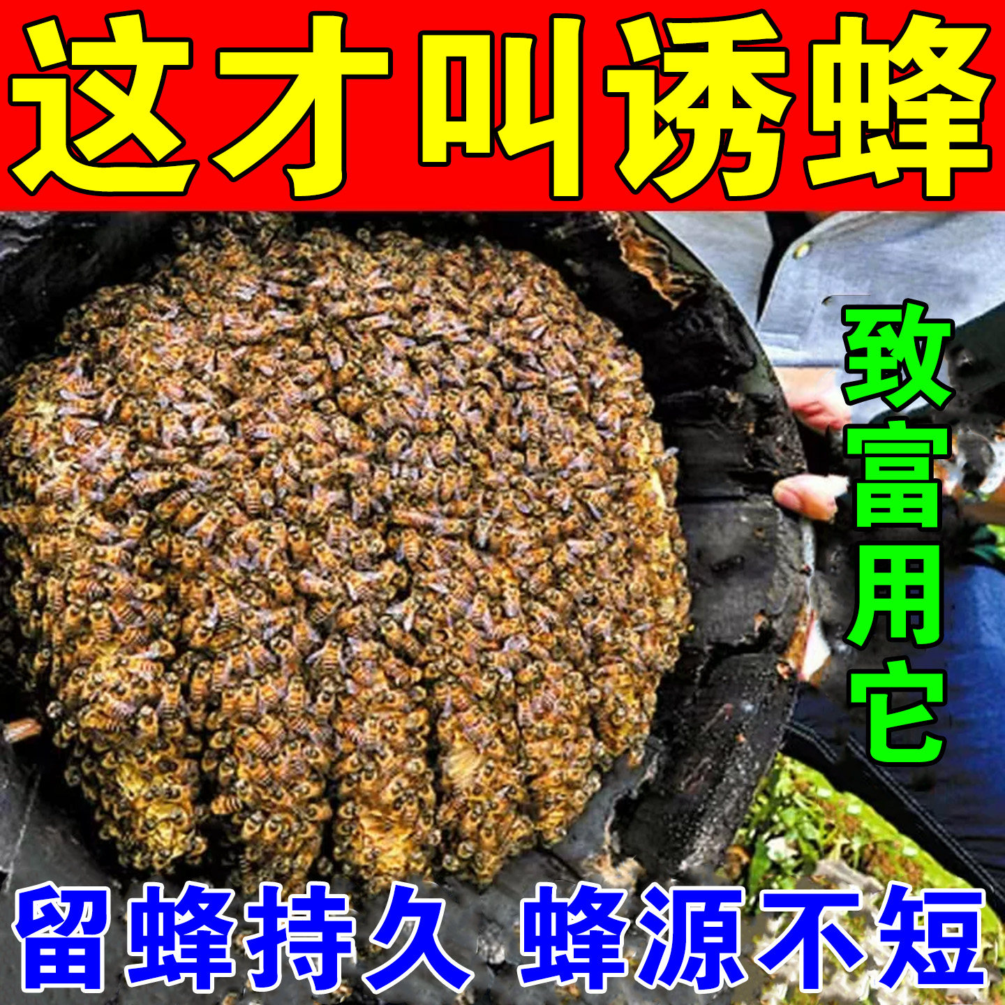 诱蜂膏神器蜂蜡诱蜂用野外用诱蜂水 中蜂养蜂招蜂水 蜜蜂引诱蜂王