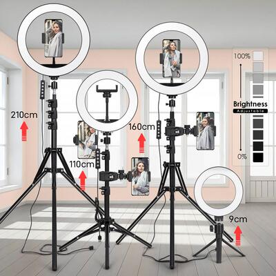 Tripod With LED Ring Light For Phone Tripod Camera Stand Sel