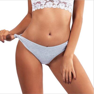 Women Cotton G-String Thong Panties Strings Underwear 内裤
