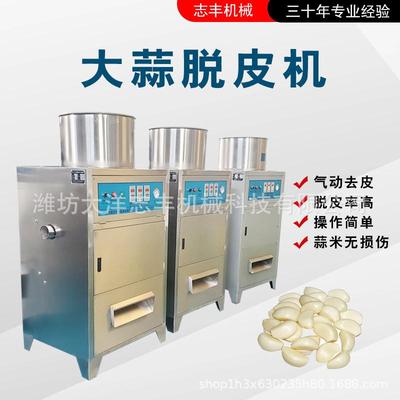 蒜瓣去皮机气动原理去皮不锈钢材质蒜米生产线工厂用的大蒜脱皮机