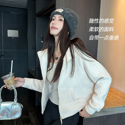 摇粒绒外套2025秋冬款宽松卫衣