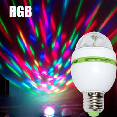 Full Color RGB 3W Led Lamps E27 Lampada Led Bulb AC 85-265V