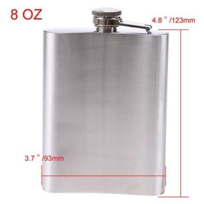 Stainless Steel Hip Flask Liquor Whiskey Alcohol Pocket Wine