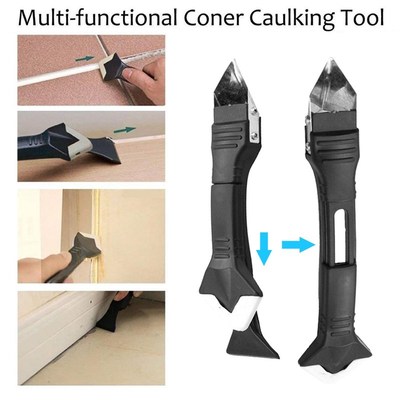 3-in-1 Shoveling Device Caulking Tool Silicone Squeegee Angl