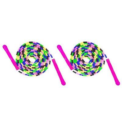 2Pack Jump Rope 5M Long Jump Rope Segmented Beaded DIY