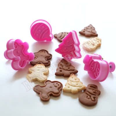 4pcs/set Christmas Cookie Cutter Gingerbread Fondant Cutter