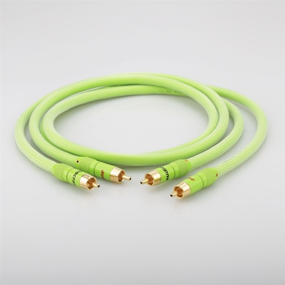 High Quality 6N 99.9999% OFC Male Male RCA Interconnect Cab