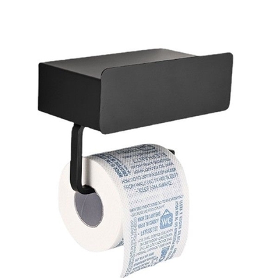 Toilet Paper Holder With Shelf Wall Mount Roll Toilet
