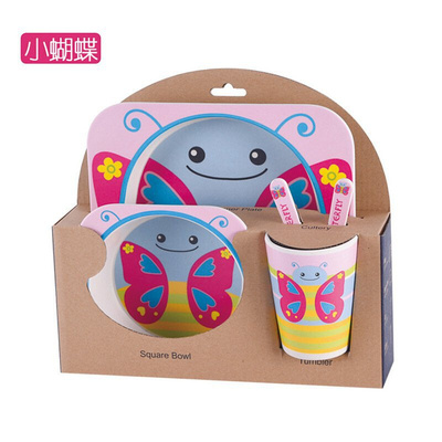 CreativeT bamboo fbiber children's tableware dinner