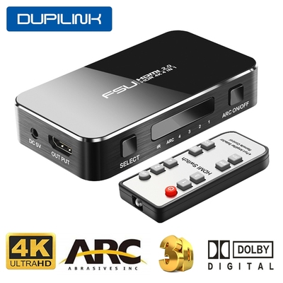 4x1 HDMI Switch HDR 4K HDMI 2.0 Switcher Splitter HDCP 1.4/