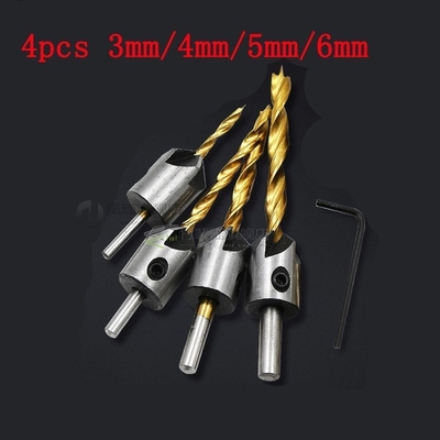 *Titanium plated three-pointed drill reamer bit countersunk