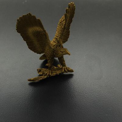 大号实心铜老鹰摆件手把办公桌件面压茶宠送礼复古工艺0352礼品收