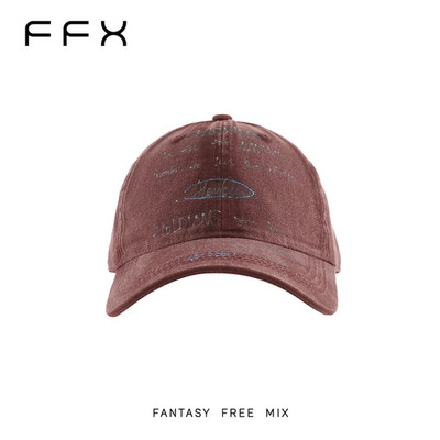 【天天yoko&FFX】FFX【涂鸦日记】棒球帽男女手绘涂鸦复古鸭舌帽