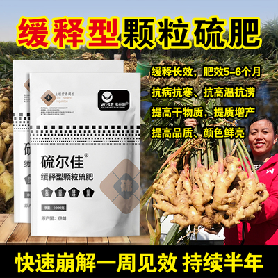 阳帆硫尔佳增重进口缓释颗粒硫肥农用提高物质抗病高温抗涝