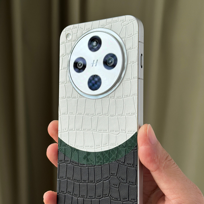 适用OPPOfindx8s+撞色背膜双色拼接个性素皮膜FindX8Ultra后膜FindX8s背膜FindX8Pro素皮贴FindX9Pro后膜贴