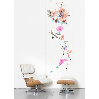 法国Moustache Light mix 五彩个性墙贴墙纸壁纸进口