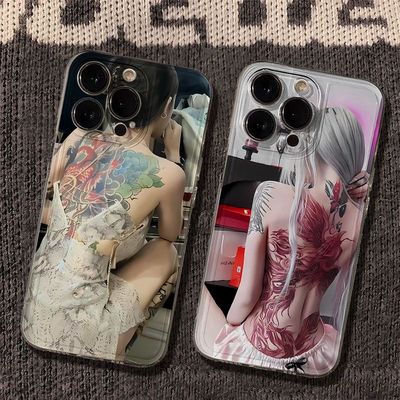 满背刺青少女适用iQOOZ10Turbo+Z9Z8手机壳透明iQOONeo11109SPro+87竞速版65se爱酷iQOO15131211S学生U1U3U5x