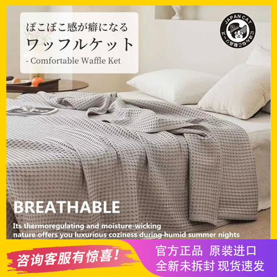 Pillowche日本猫凉感裸睡被柔丝双人夏凉被可机洗轻薄空调冷感被