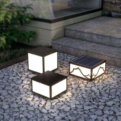 太阳能户外柱头灯防水院子大门柱灯LED别墅庭院围墙柱子灯新农村