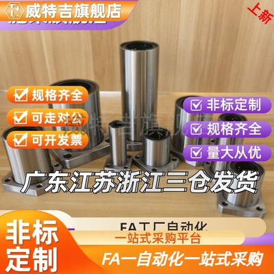 直线轴承LHFS/LHFSM8 10 12 13 16 20 25 30 35 40 50G H L带法兰