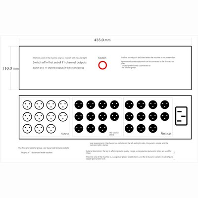 9.2通道全景声音11通道2 in 1 Out Xlr Xlr平衡切换器剧院卡拉ok