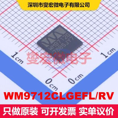 WM9712CLGEFL/RV QFN-48(7x7) 音频专用 集成芯片IC