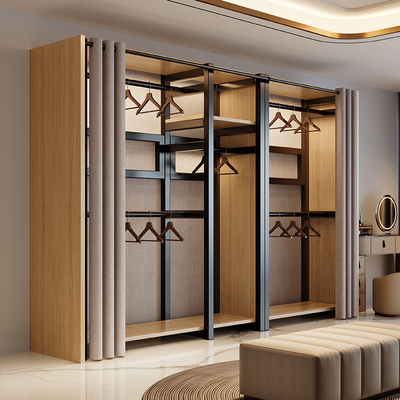 金属防尘布简易组装耐用衣柜