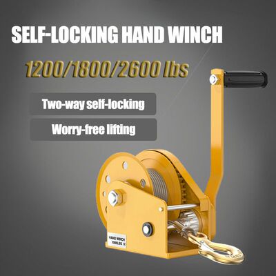手摇绞盘1200/1800/2600 lb Hand-cranked Winch电动绞盘
