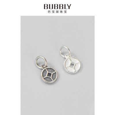 水晶手链铜钱泰银配饰纯银项链