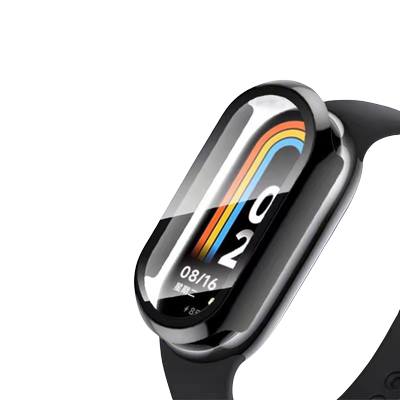 适用小米手环8pro保护壳小米手环9pro壳膜一体小米手环9por智能7pro手表保护套PC钢化防摔耐磨全包保护壳配件