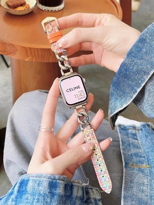 sanD-P红米watch4小香风拼接表链