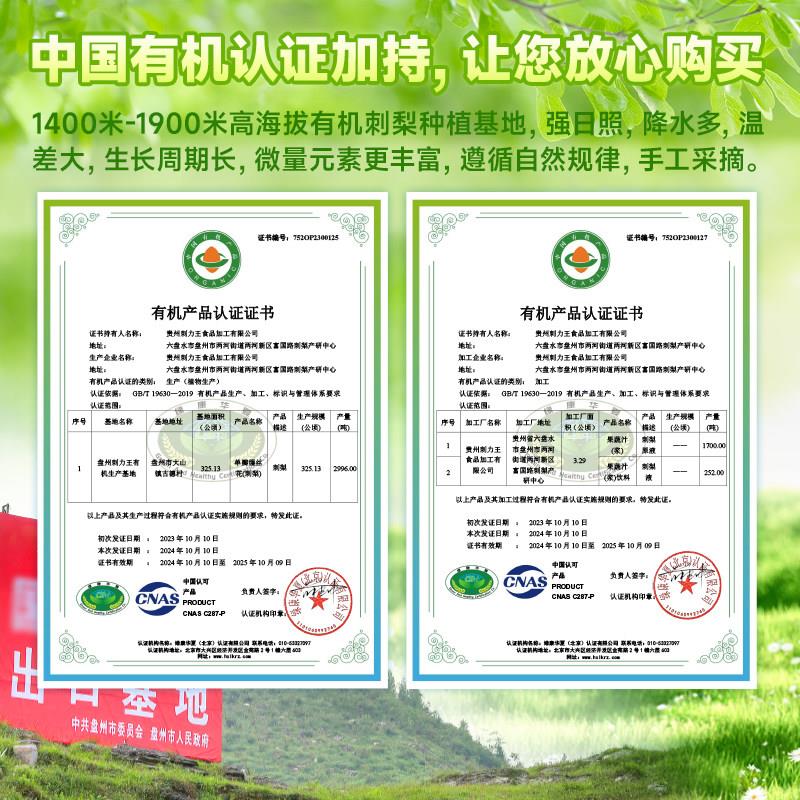 拍一发三】糕刺【力王可式包装刺梨原浆50携ml*7袋/盒OXI 赠刺梨1