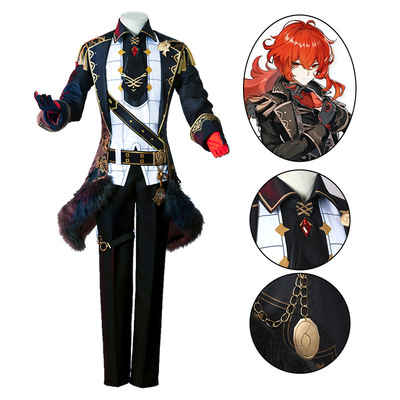 原神迪卢克cos重云钟离阿贝多游戏同款套装cosplay服装男全套