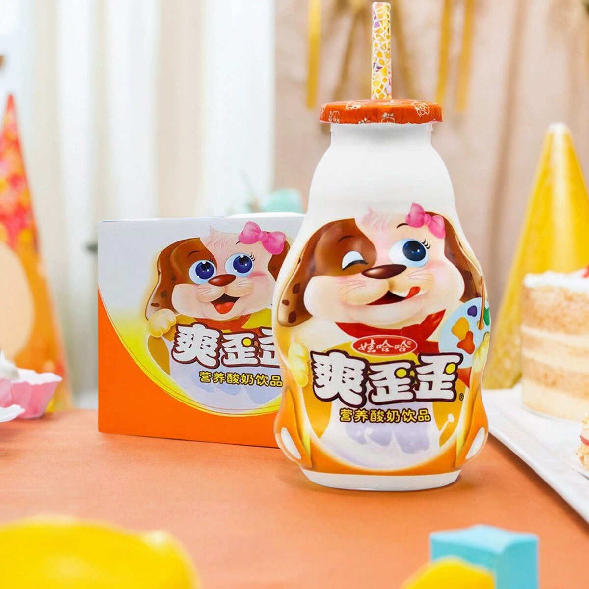 娃哈哈爽歪歪200g/瓶学生儿童营养早餐饮品发酵乳酸儿时含乳饮料