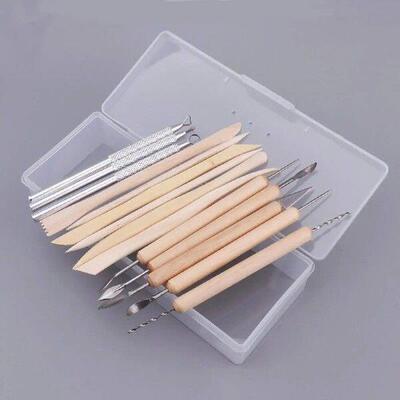 14 Pieces Handmade Clay Sculpting Tools for Modeling