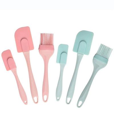 3Pcs Cake Silicone Spatula Set Heat Resistant Rubber Mixer N