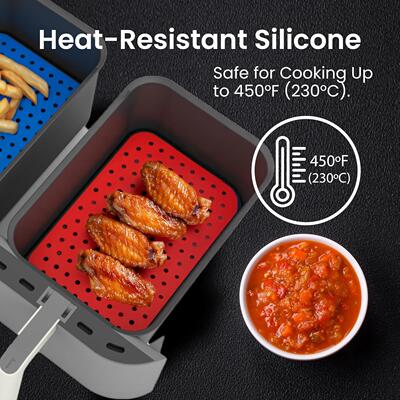 Air Fryer Liners Silicone Airfryer Mat Cooking Baking