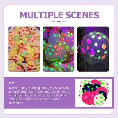 50 Pcs Neon Party Decorations Glow Supplies Fluorescent