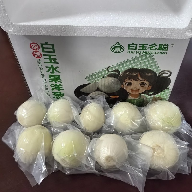 安靠真空尝鲜装明润白玉水果洋葱新鲜生吃脆甜爆汁净重900克