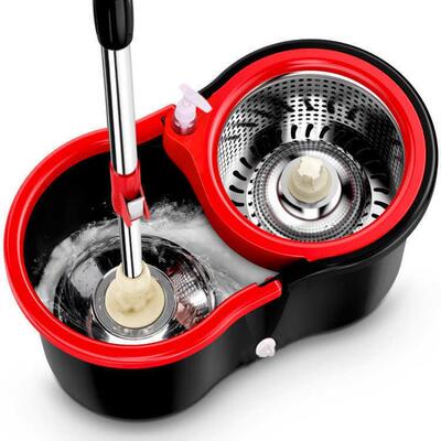 Spin Mop Bucket Floor Cleaning System floor mop wringer set