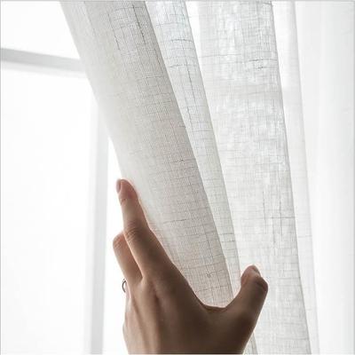 White Tulle Curtain Organza Voile Curtains Finished Window