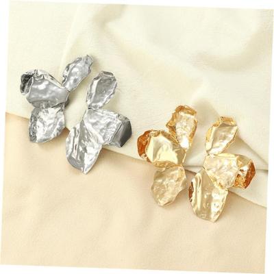 retro Fashion exaggeration Senior sense flower earring花耳钉