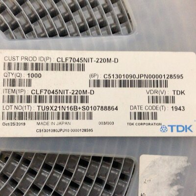 议价CLF7045NIT-220M-D只有1000颗卖150可维修