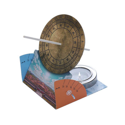 儿童小学生天文科技小制作物理教具小发明DIY日晷规太阳钟玩具